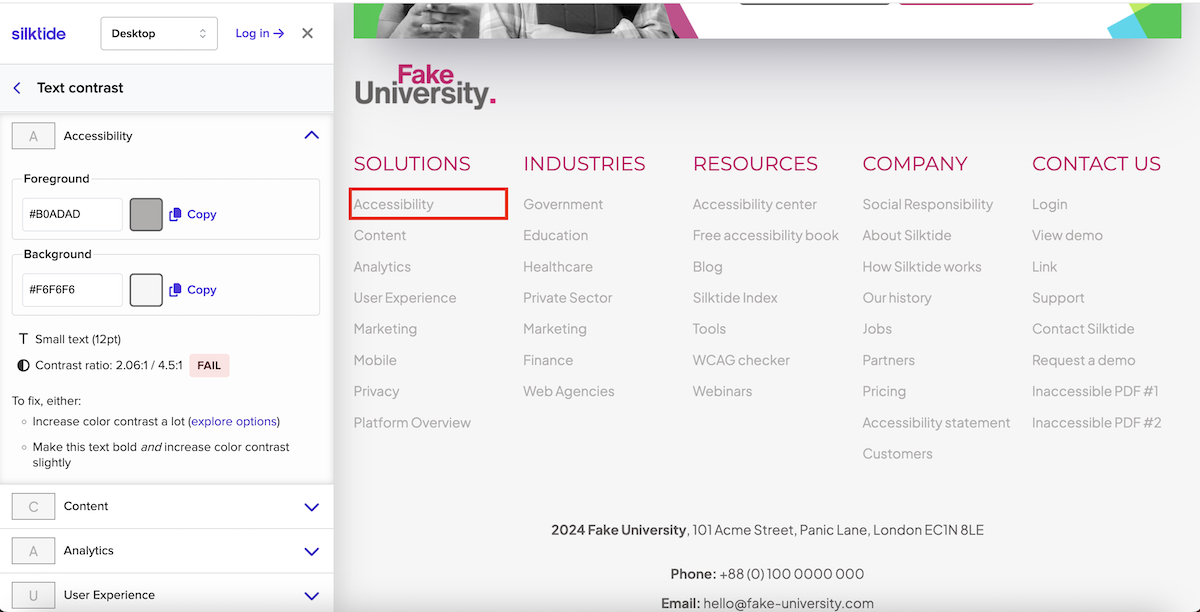 How to check your web accessibility - for free - Silktide