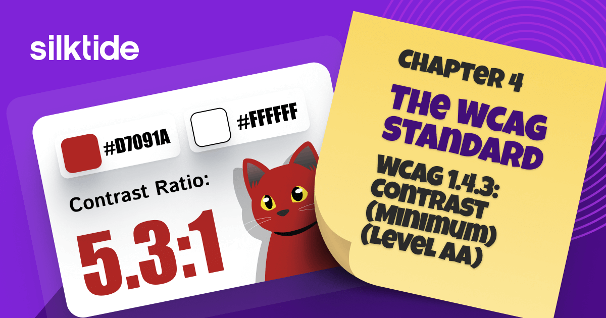 WCAG 1.4.3: Contrast (Minimum) (Level AA) - Silktide