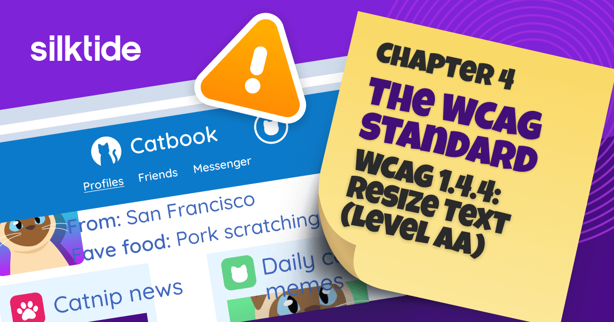 WCAG 1.4.4: Resize Text (Level AA) - Silktide