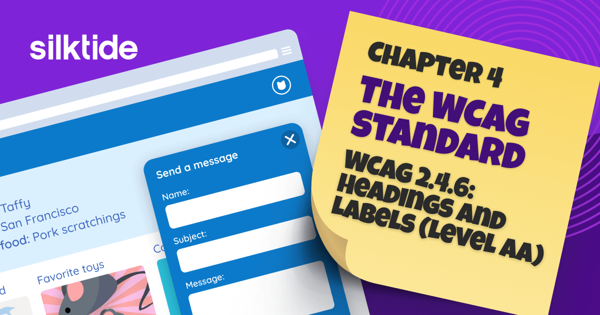 WCAG 2.4.6: Headings and Labels (Level AA) - Silktide