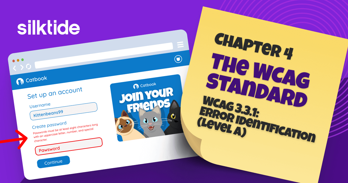WCAG 3.3.1: Error Identification (Level A) - Silktide