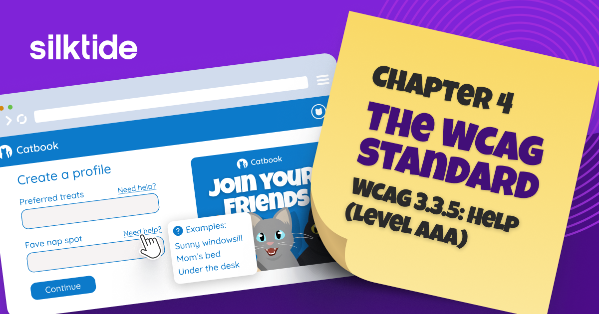 WCAG 3.3.5: Help (Level AAA) - Silktide