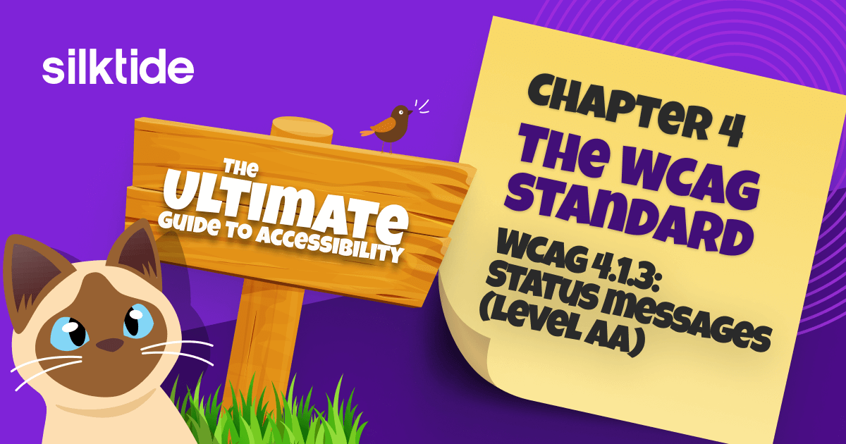WCAG 4.1.3: Status messages (Level AA) - Silktide