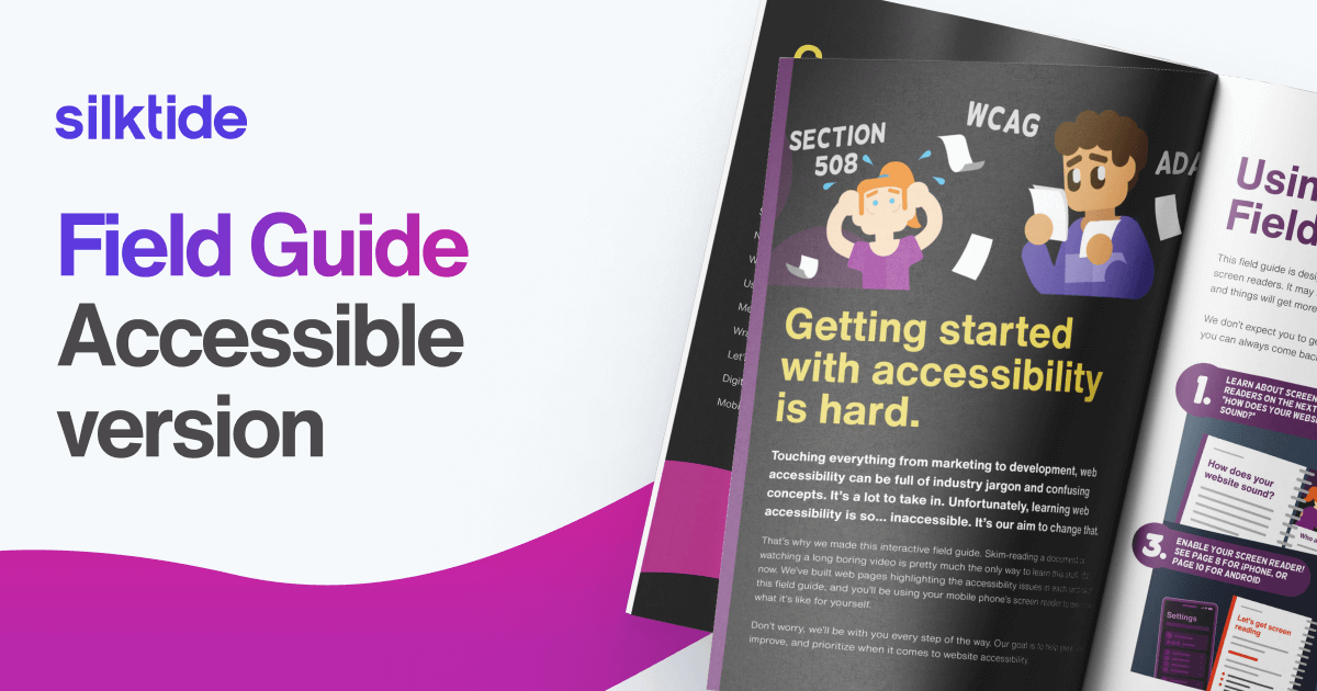 Web accessibility for mobile screen readers - text version - Silktide