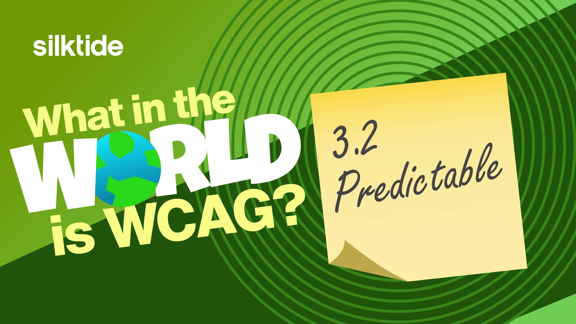 WCAG 3.2: Predictable - Silktide